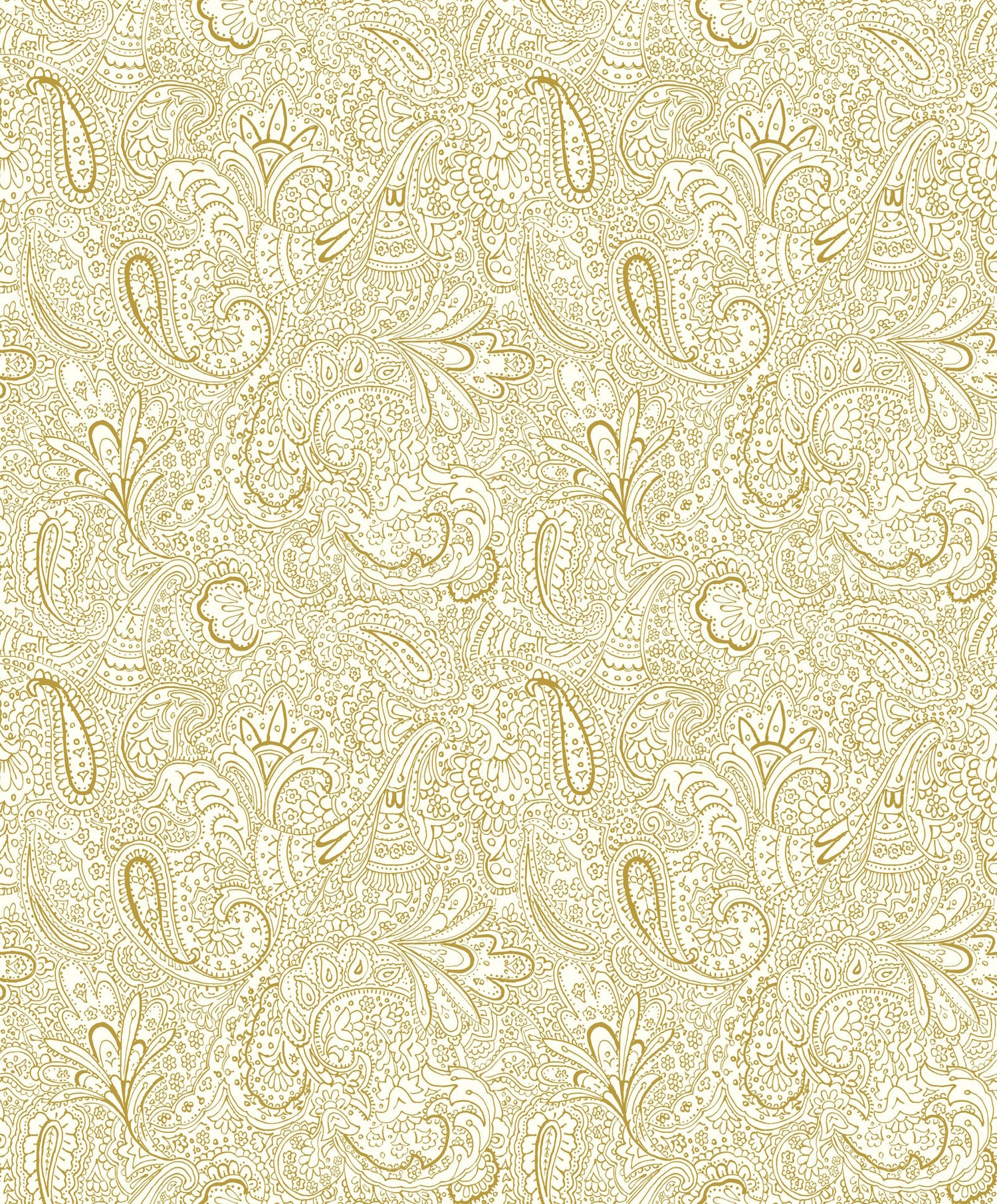 Paisley Trellis Gold 11301 Wallpaper by Galerie - Wallpapers To Go