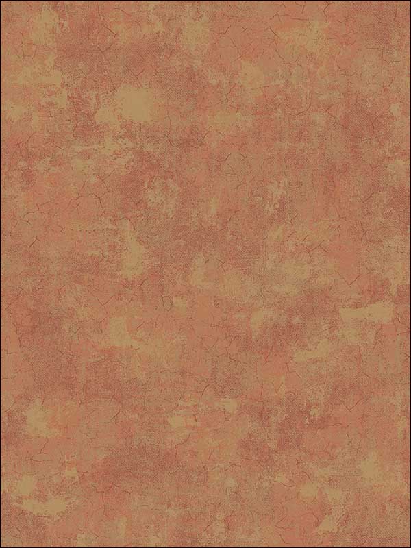 Textured Crackle Faux Orange Rust Tan 1430201 Wallpaper by Seabrook ...