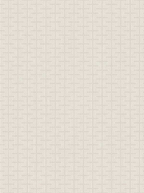 Small Geos Linen ZN51810 Wallpaper by Seabrook - Wallpapers To Go