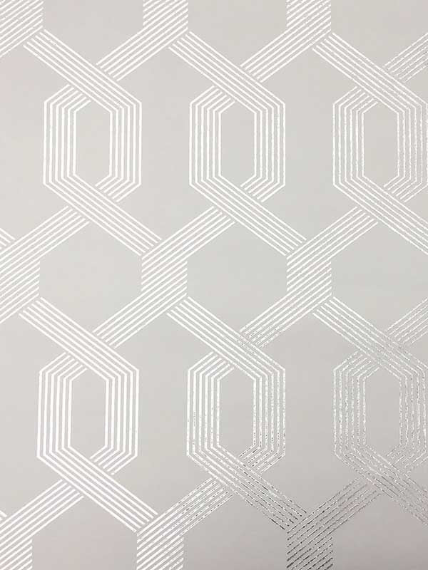Viva Lounge Silver Metallic Y6221204 Wallpaper by York - Wallpapers To Go