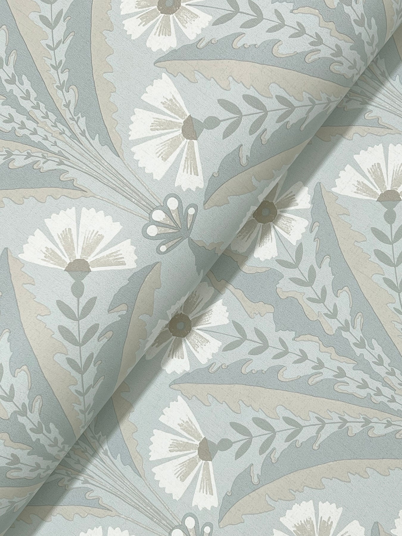 Tap Root Light Blue 4169-27602 Wallpaper by Chesapeake - Wallpapers To Go