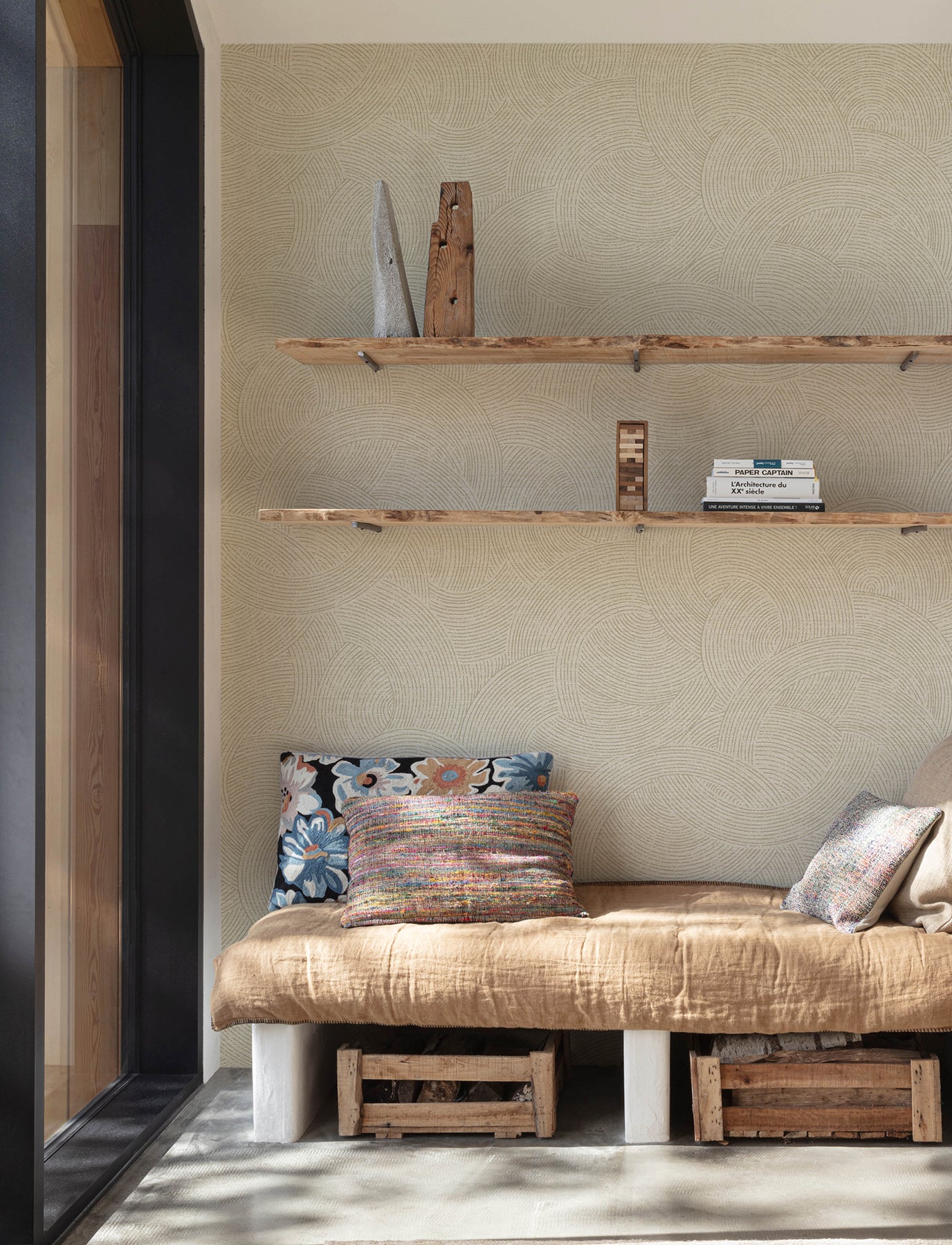 Harrison Champagne 4191-83021 Wallpaper by Chesapeake - Wallpapers To Go