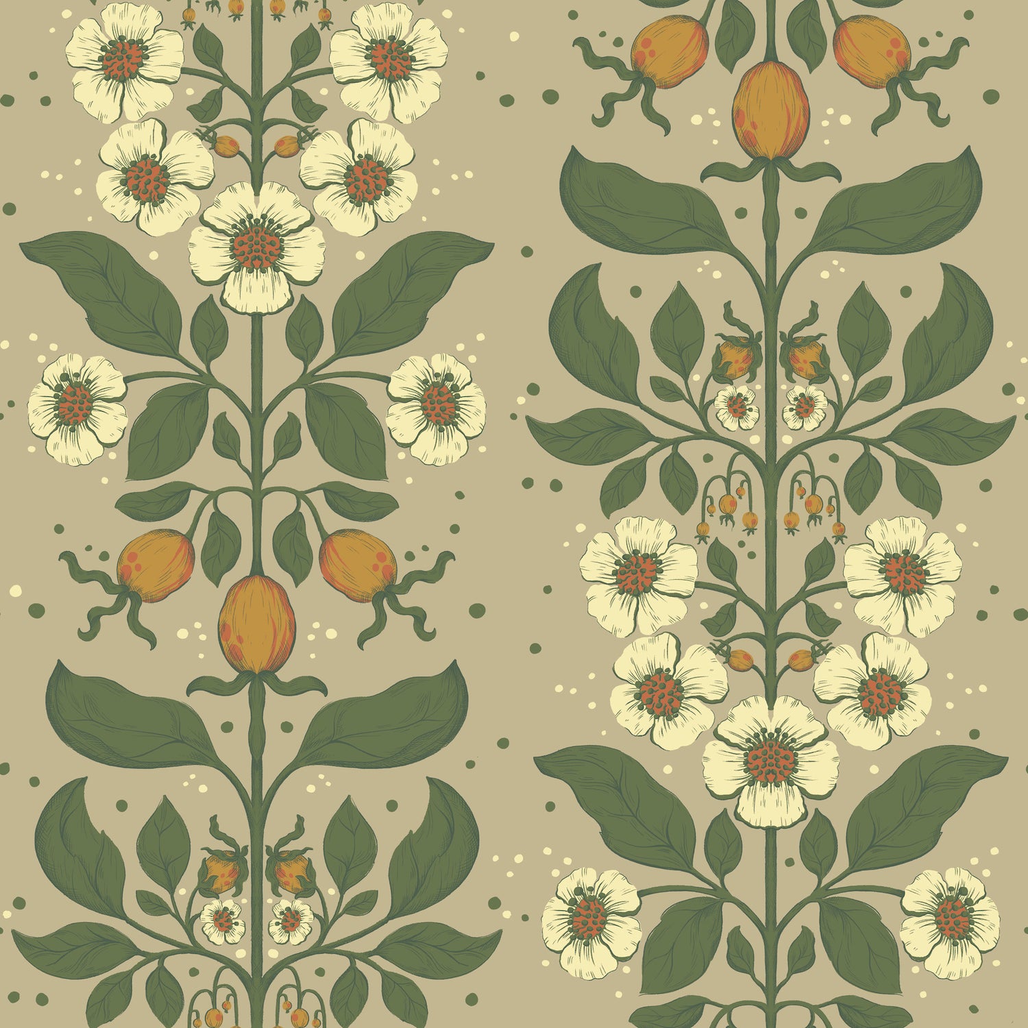 Rosa Light Brown 4201-48012 Wallpaper by A Street Prints - Wallpapers To Go