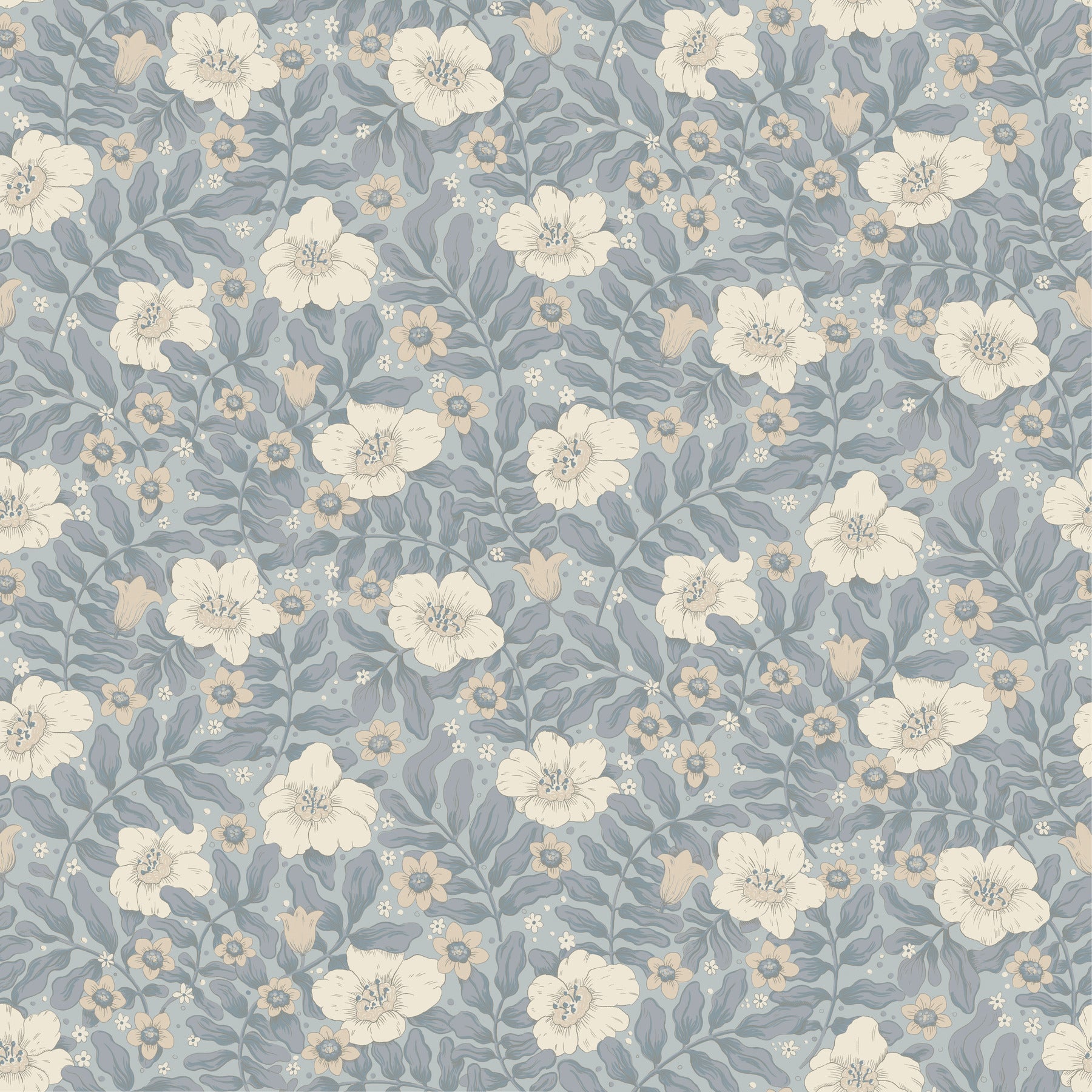 Maggan Blue 4201-48023 Wallpaper by A Street Prints - Wallpapers To Go