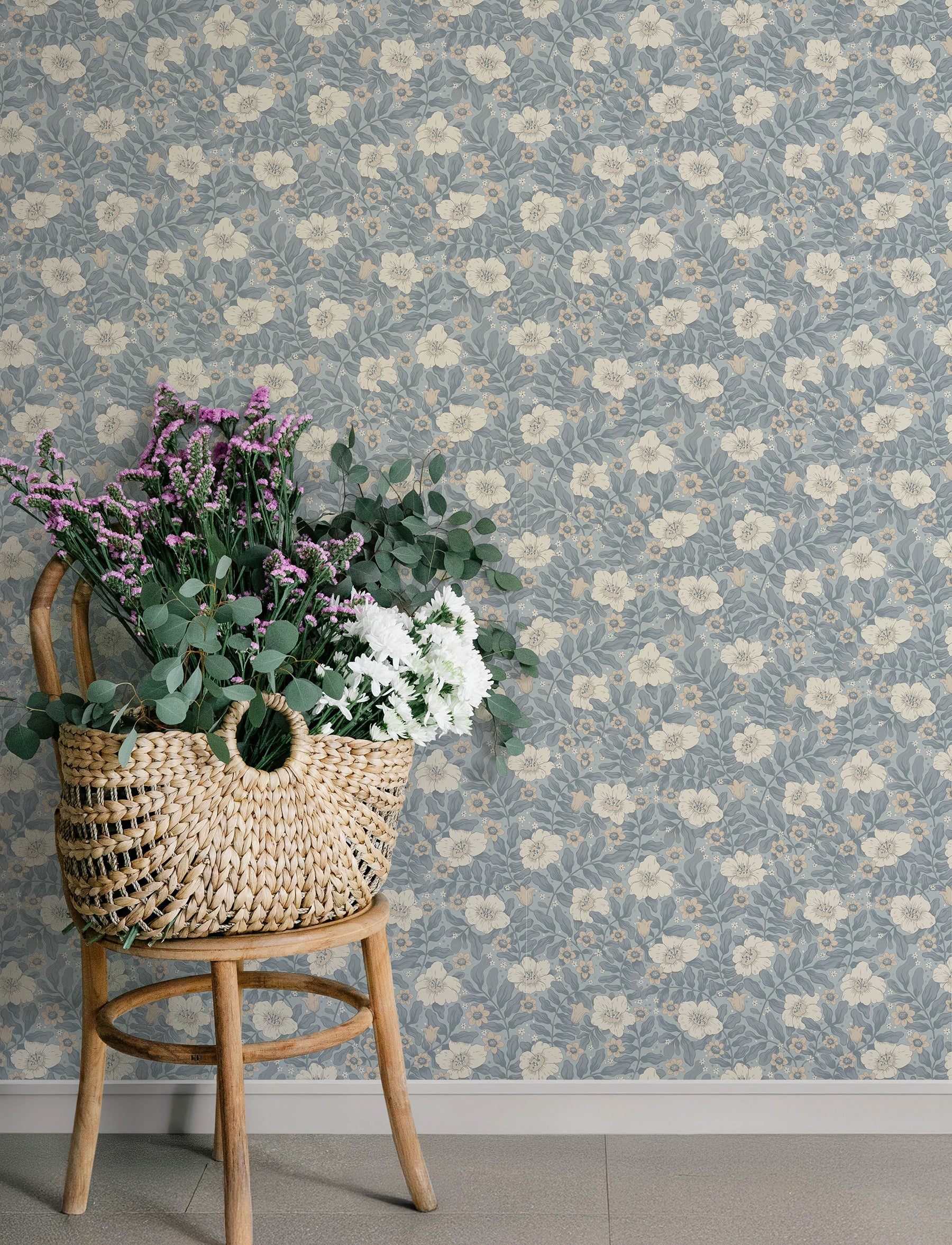 Maggan Blue 4201-48023 Wallpaper by A Street Prints - Wallpapers To Go