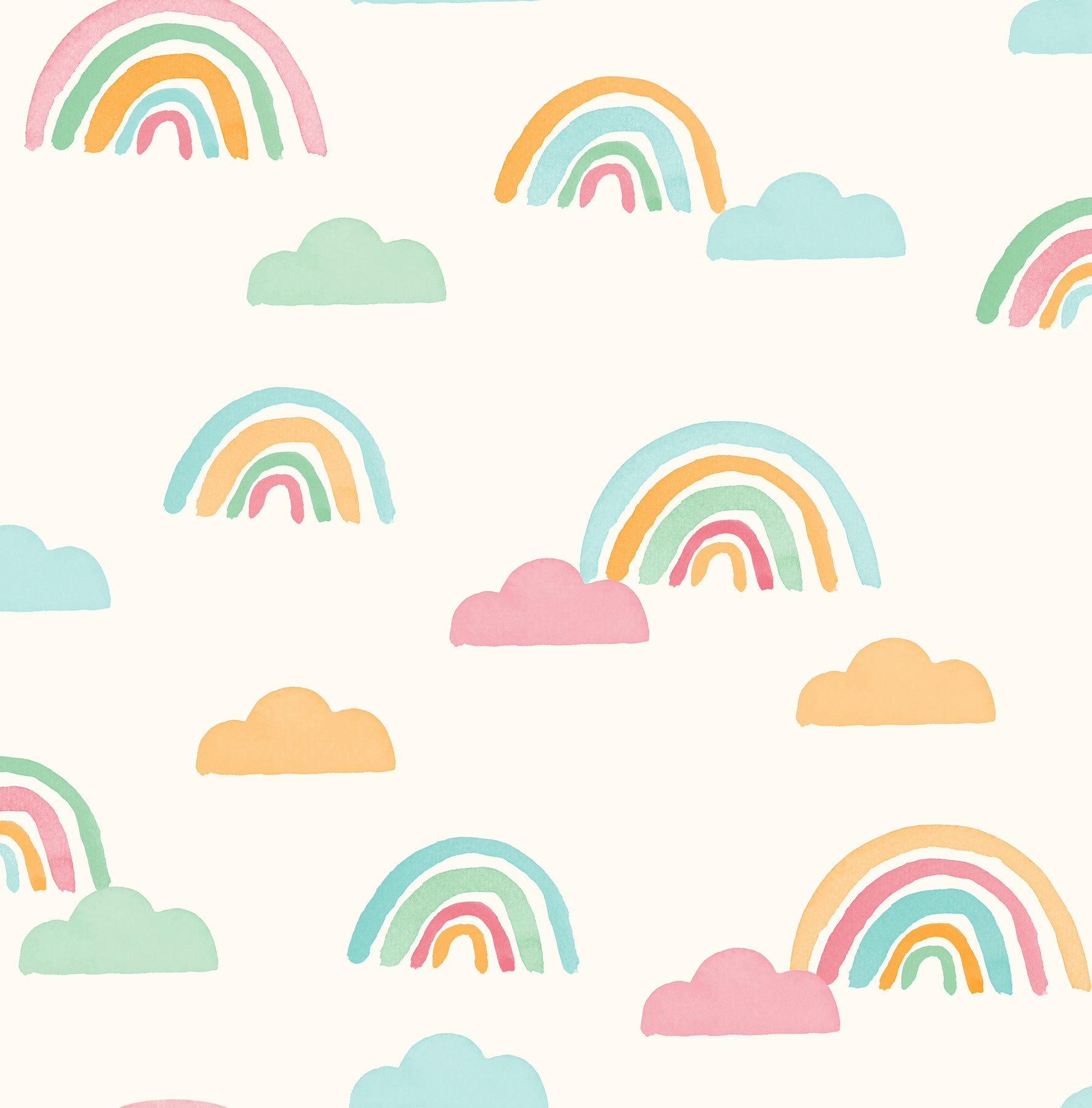 Over The Rainbow Multicolor 4203-27562 Wallpaper by Advantage ...