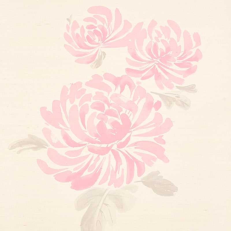 Hana Sisal Pink 5009041 Wallpaper by Schumacher - Wallpapers To Go