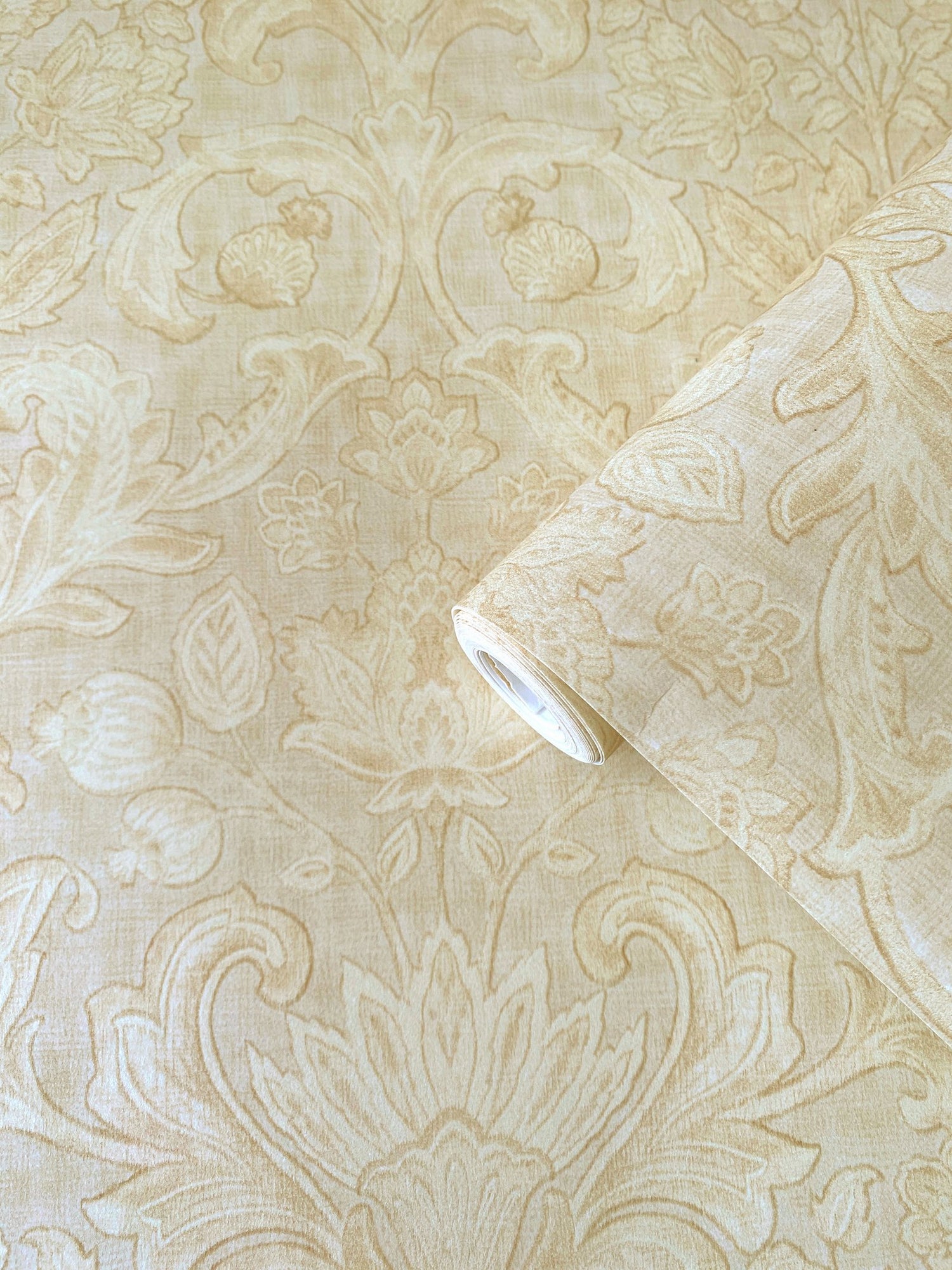 Damask Beige DWP0354-03 Wallpaper by Galerie - Wallpapers To Go