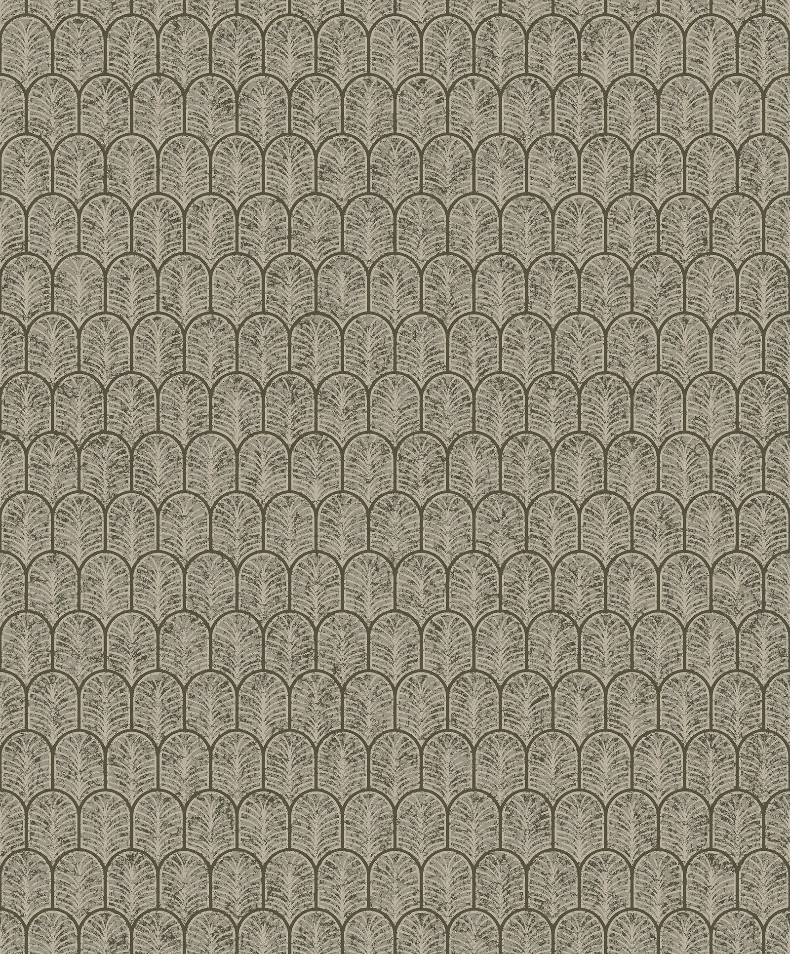 Geo Arch Bronze Brown F-VL6004 Wallpaper by Galerie - Wallpapers To Go