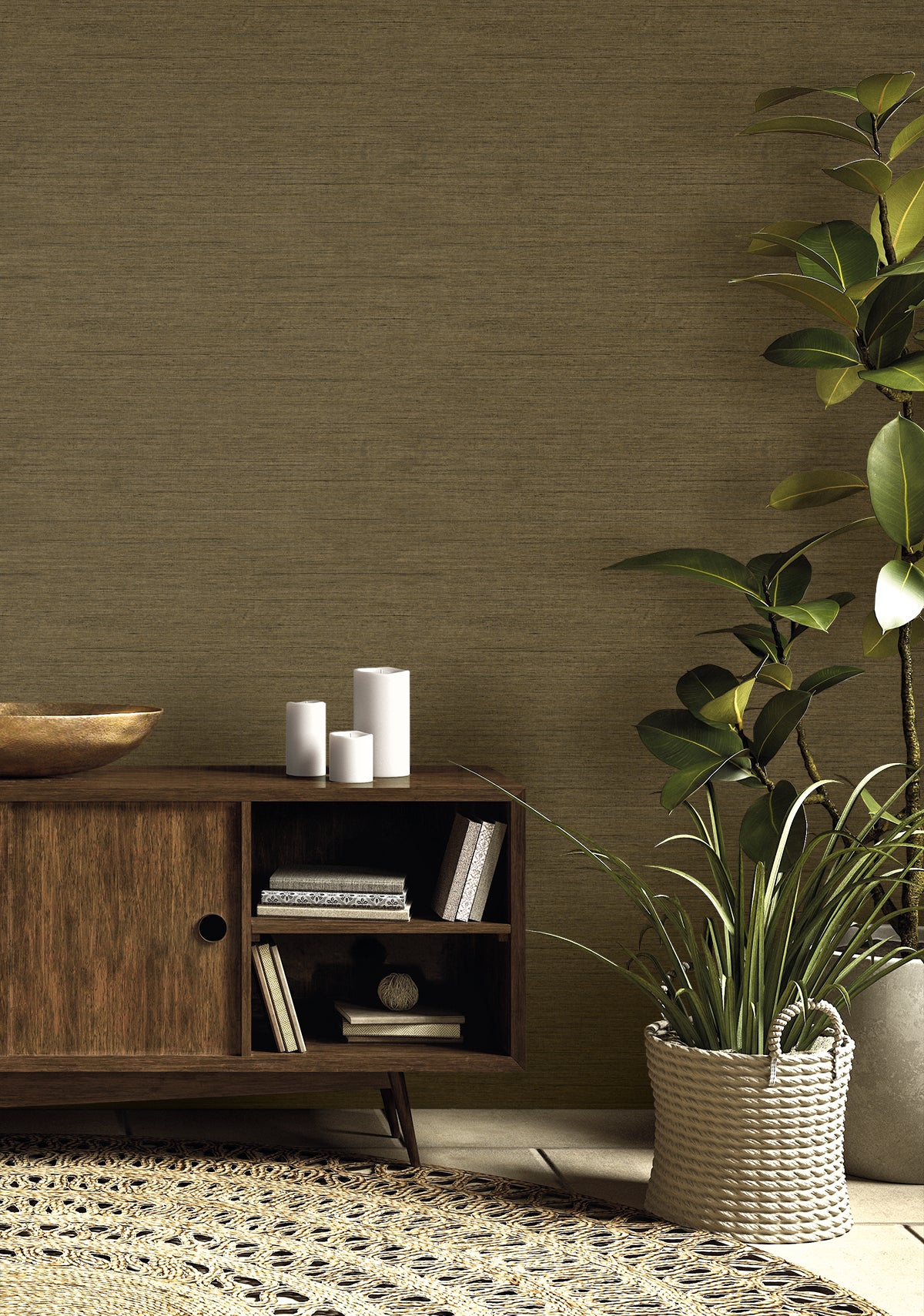 Threaded Chocolate RA40906 Wallpaper by Seabrook - Wallpapers To Go