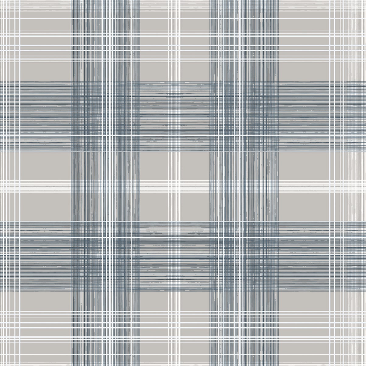 Crossroads Plaid Peel and Stick Argos Grey and Blue SG13102 Wallpaper ...