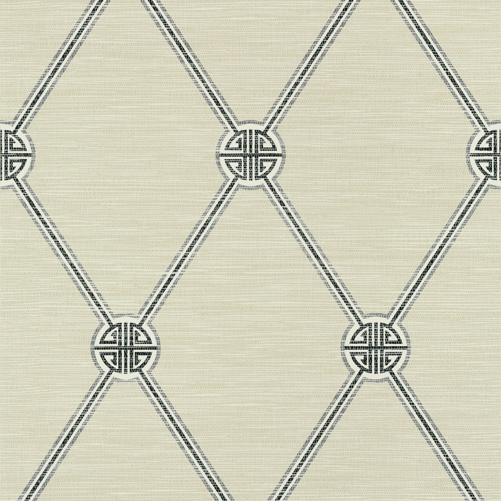 Turnberry Trellis Charcoal T13355 Wallpaper by Thibaut - Wallpapers To Go