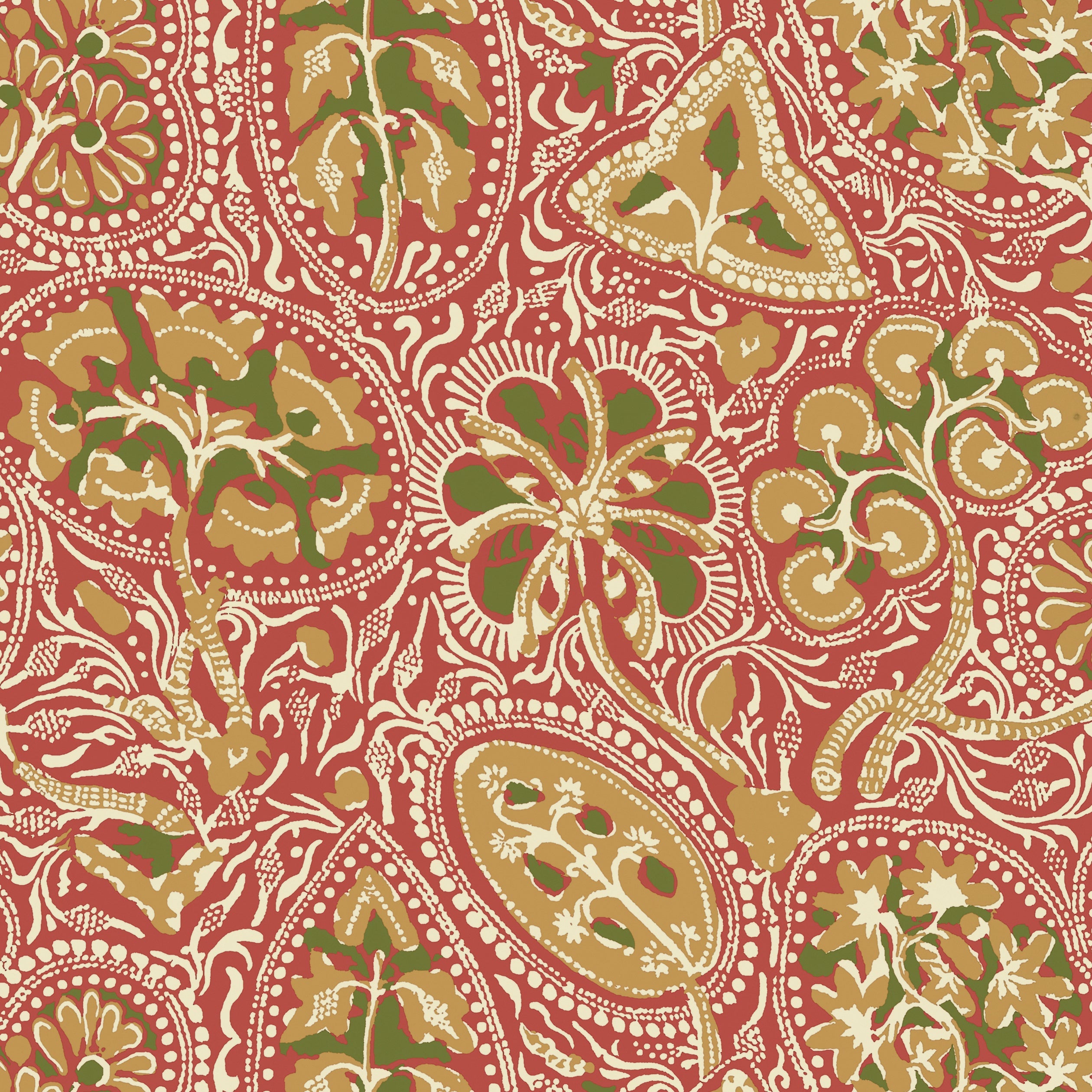Cochin Red T88717 Wallpaper by Thibaut - Wallpapers To Go