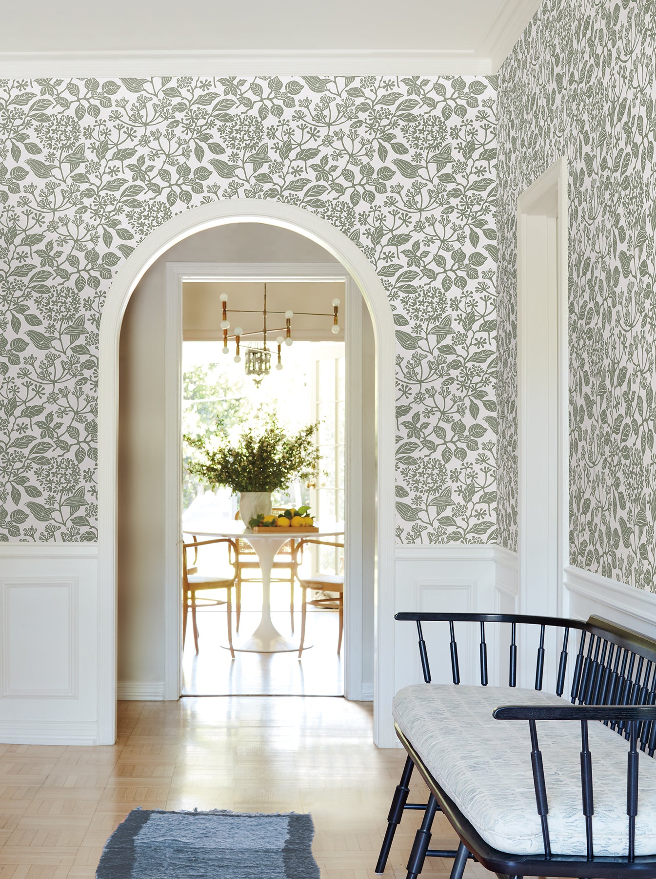 Rowen Olive VP1343 Wallpaper by Antonina Vella - Wallpapers To Go