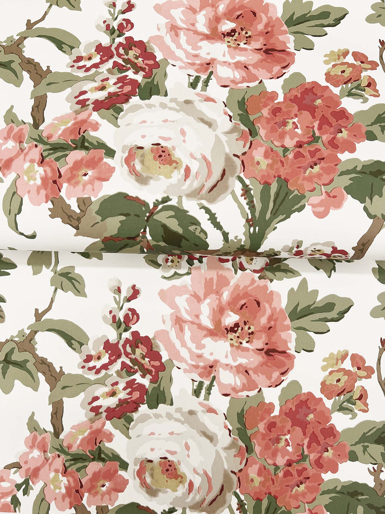 Beatrix Coral and Sage VP1351 Wallpaper by Antonina Vella - Wallpapers ...