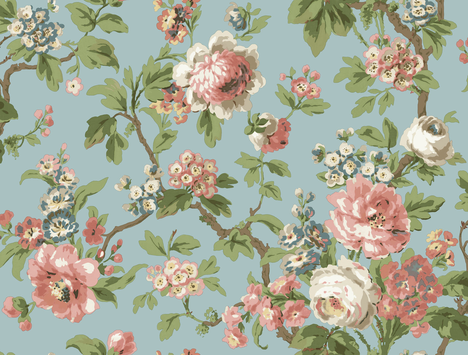 Beatrix Sky Blue VP1354 Wallpaper by Antonina Vella - Wallpapers To Go