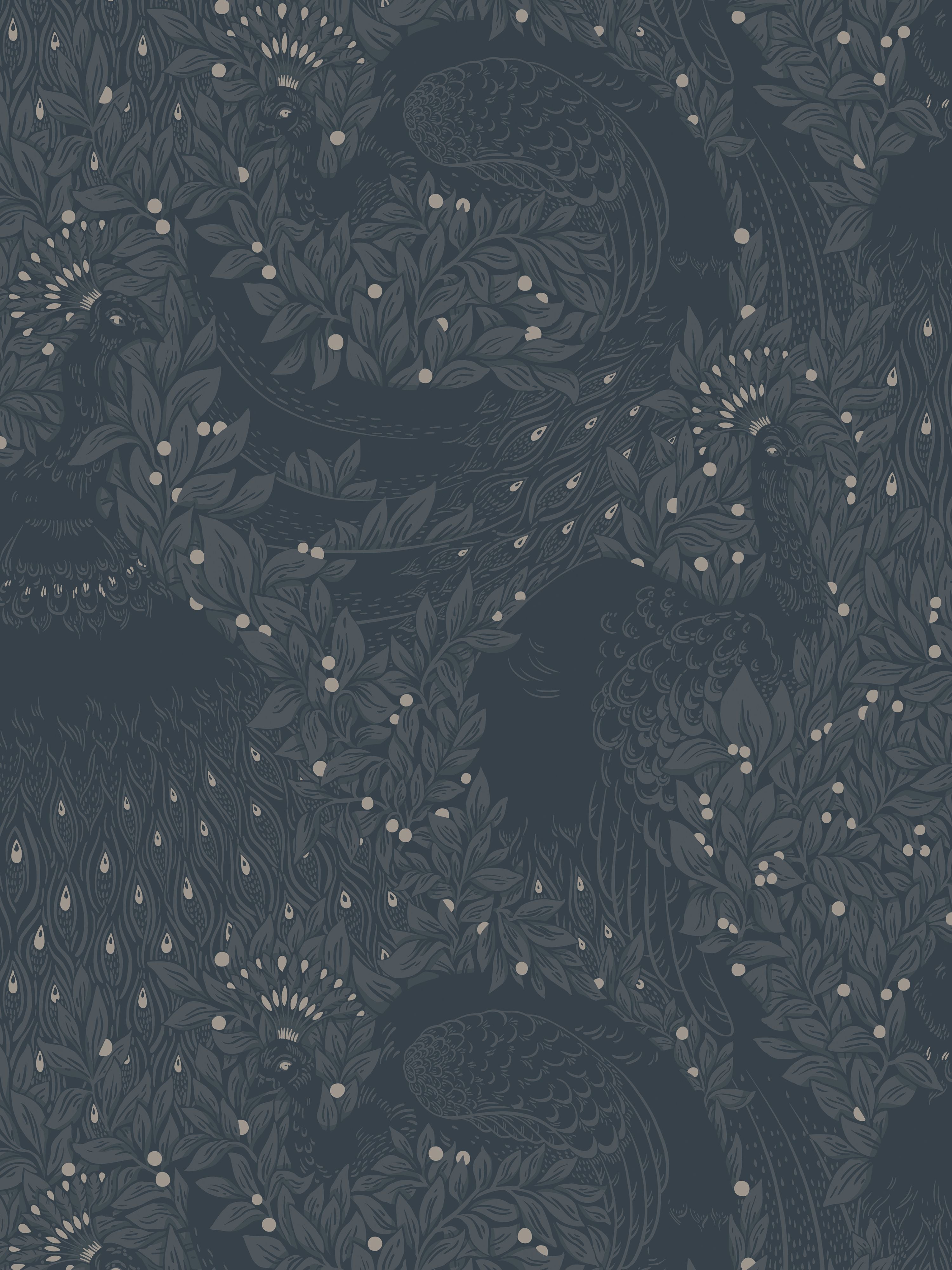 Evelina Indigo Blue WSB 00061012 Wallpaper by Scalamandre - Wallpapers ...