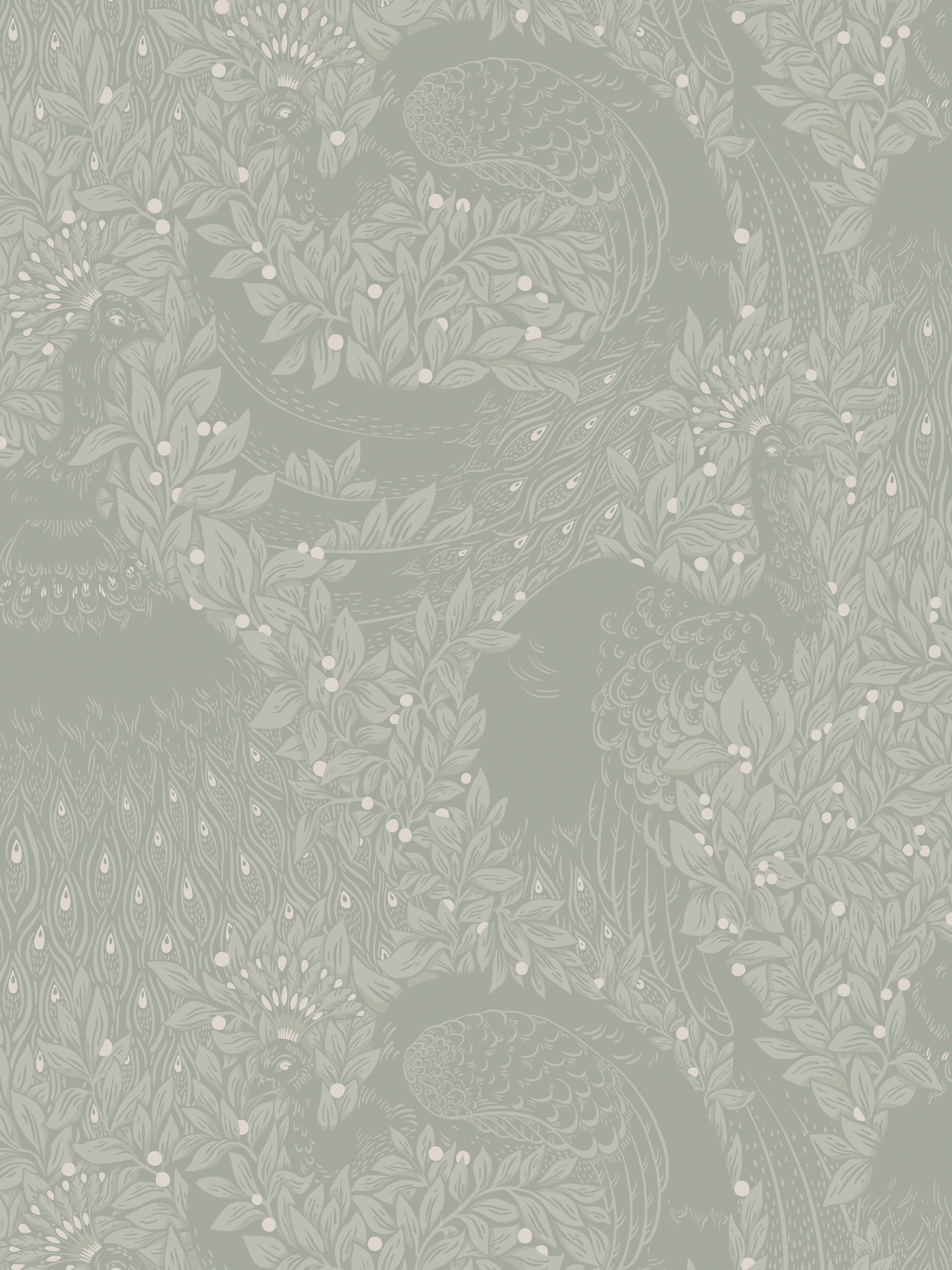 Evelina Sage Green WSB 00071012 Wallpaper by Scalamandre - Wallpapers To Go