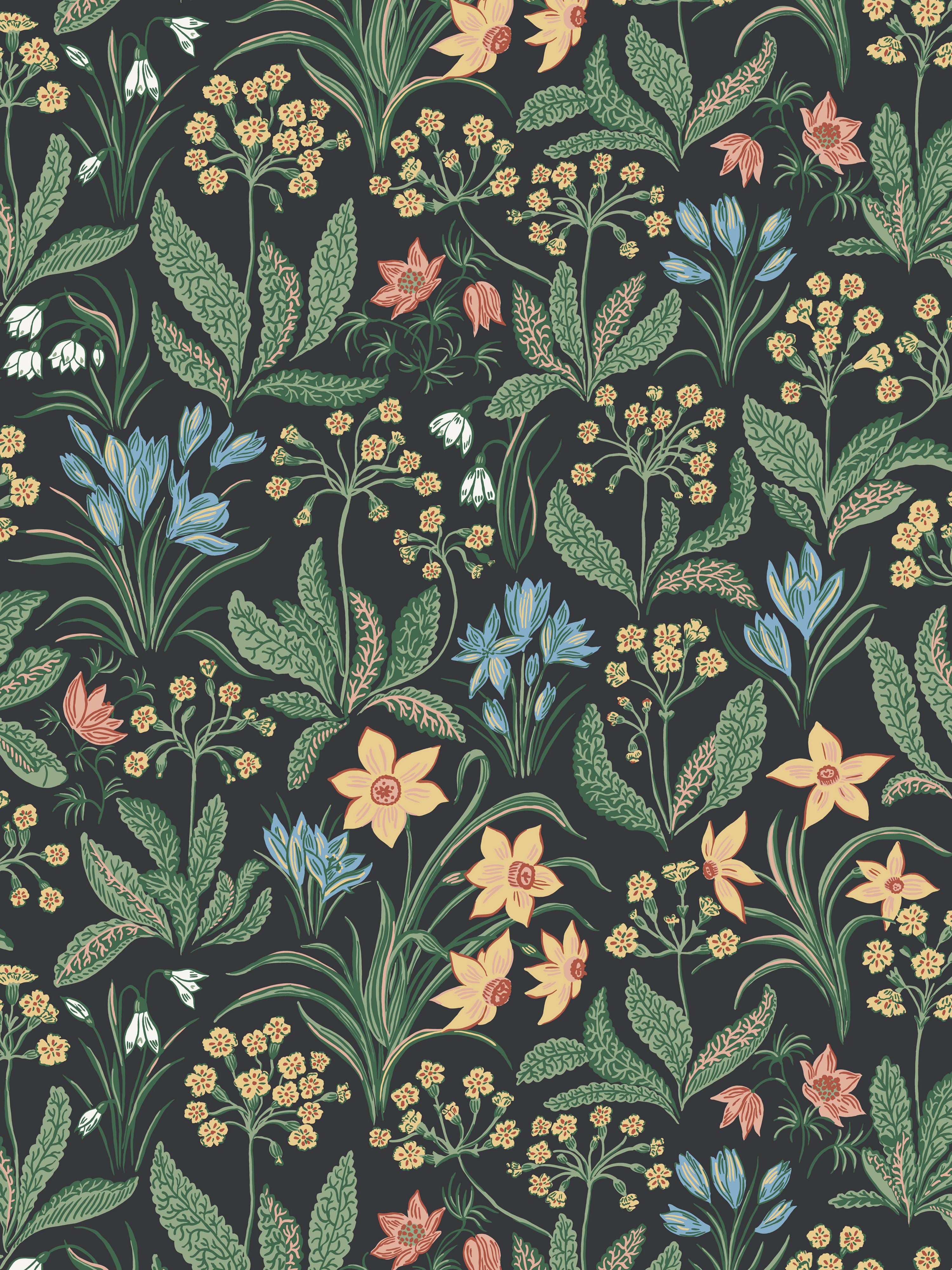 Huset I Solen Charcoal WSB 006101015 Wallpaper by Scalamandre ...
