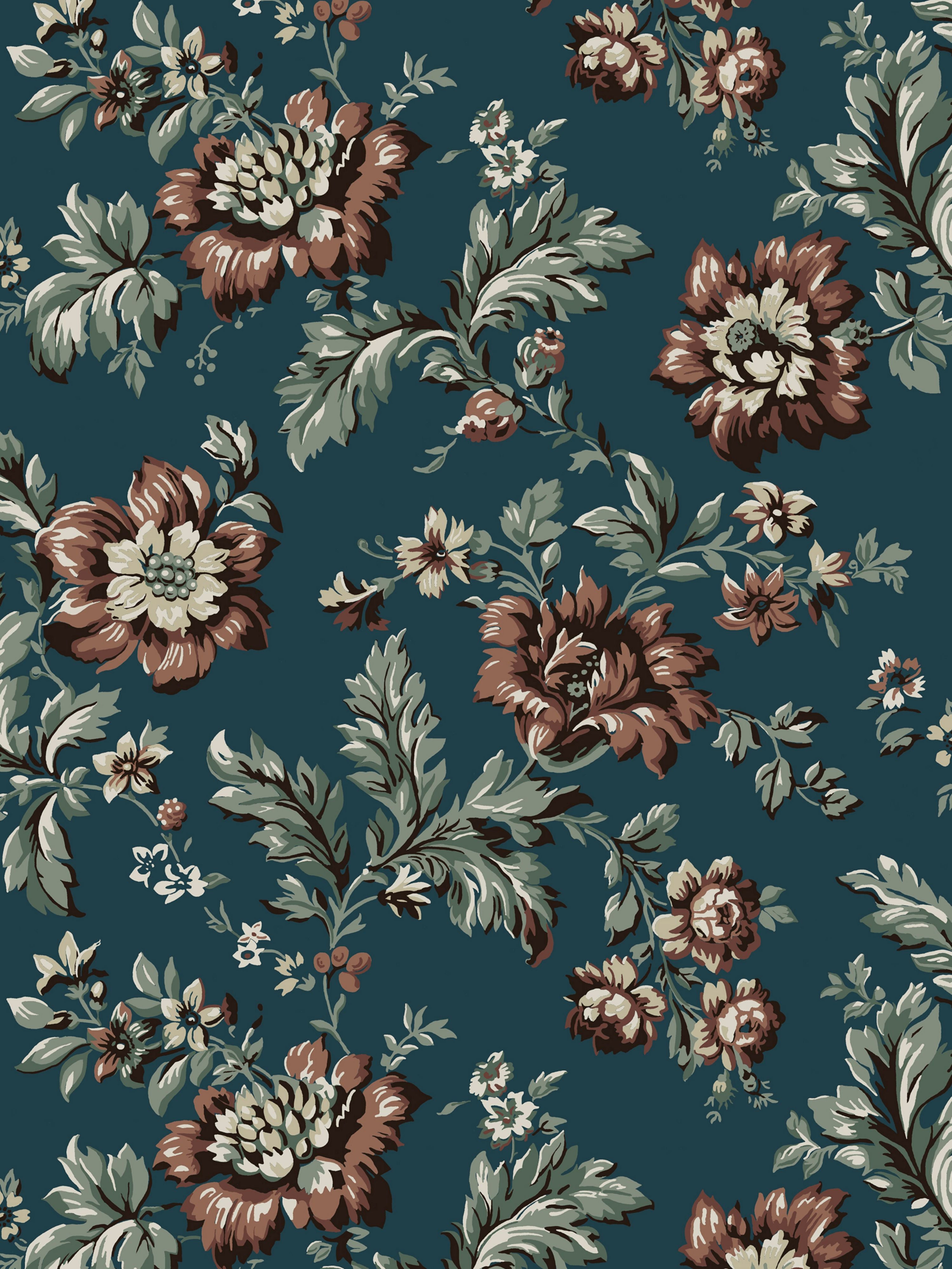 Rosenholm Midnight Blue WSB 00860407 Wallpaper by Scalamandre ...